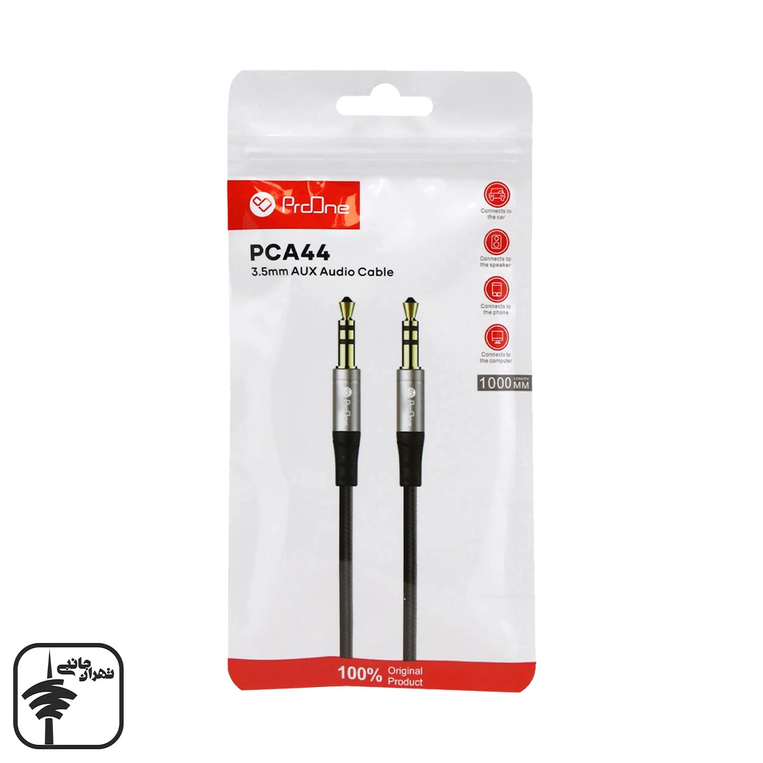 خرید عمده کابل AUX پرووان مدل PCA44 + پخش با قیمت مناسب | تهران جانبی